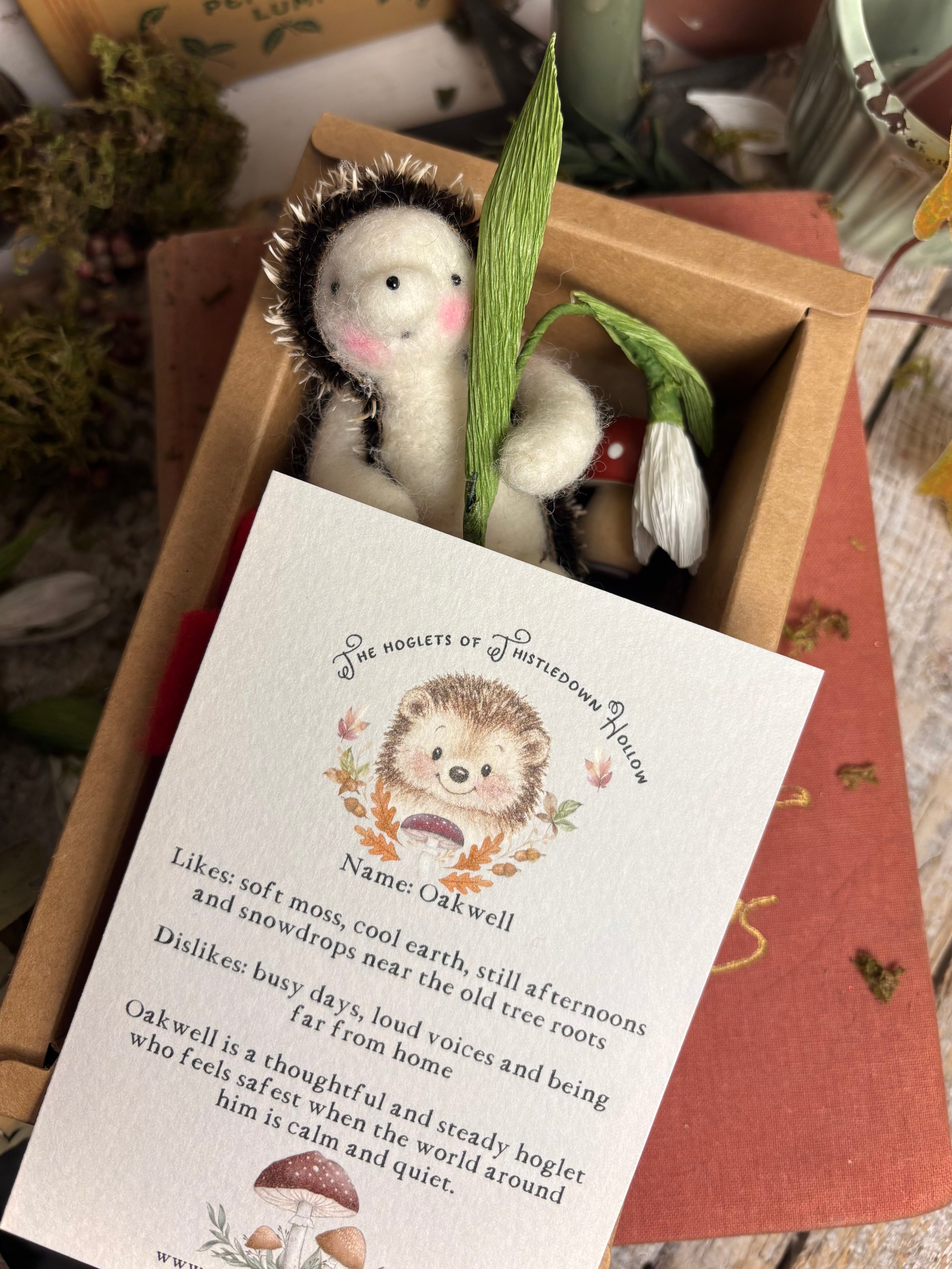 The Hoglets Of Thistledown Hollow - Snowdrop Collection - Oakwell – Ava ...